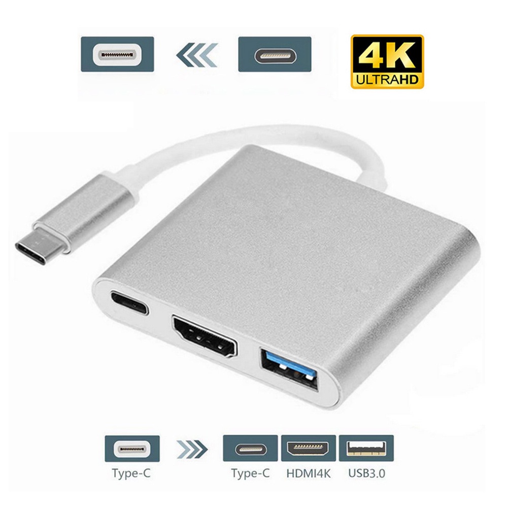 4K USBC 3.1 Hub Converter USB C Type To USB 3.0/HDMI/TypeC Female ...