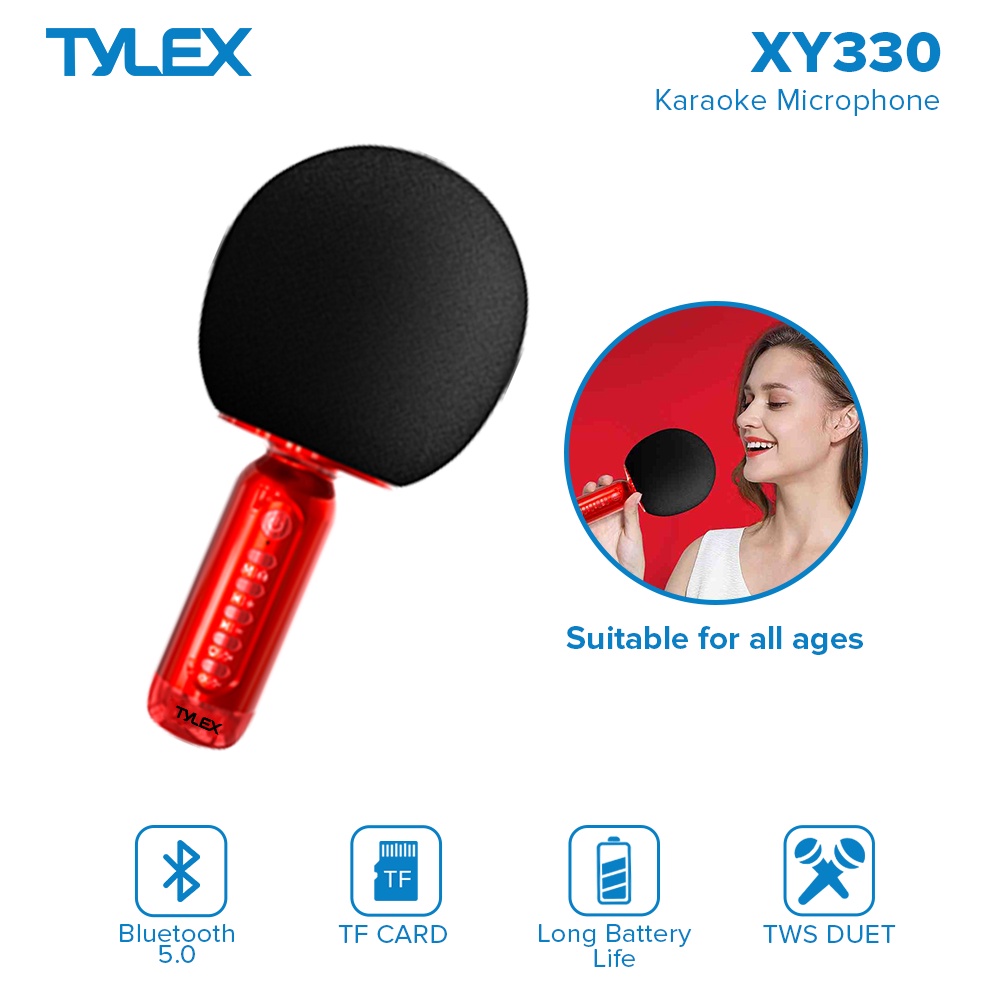 TYLEX XY330 Karaoke Microphone Wireless Bluetooth Karaoke Microphone ...