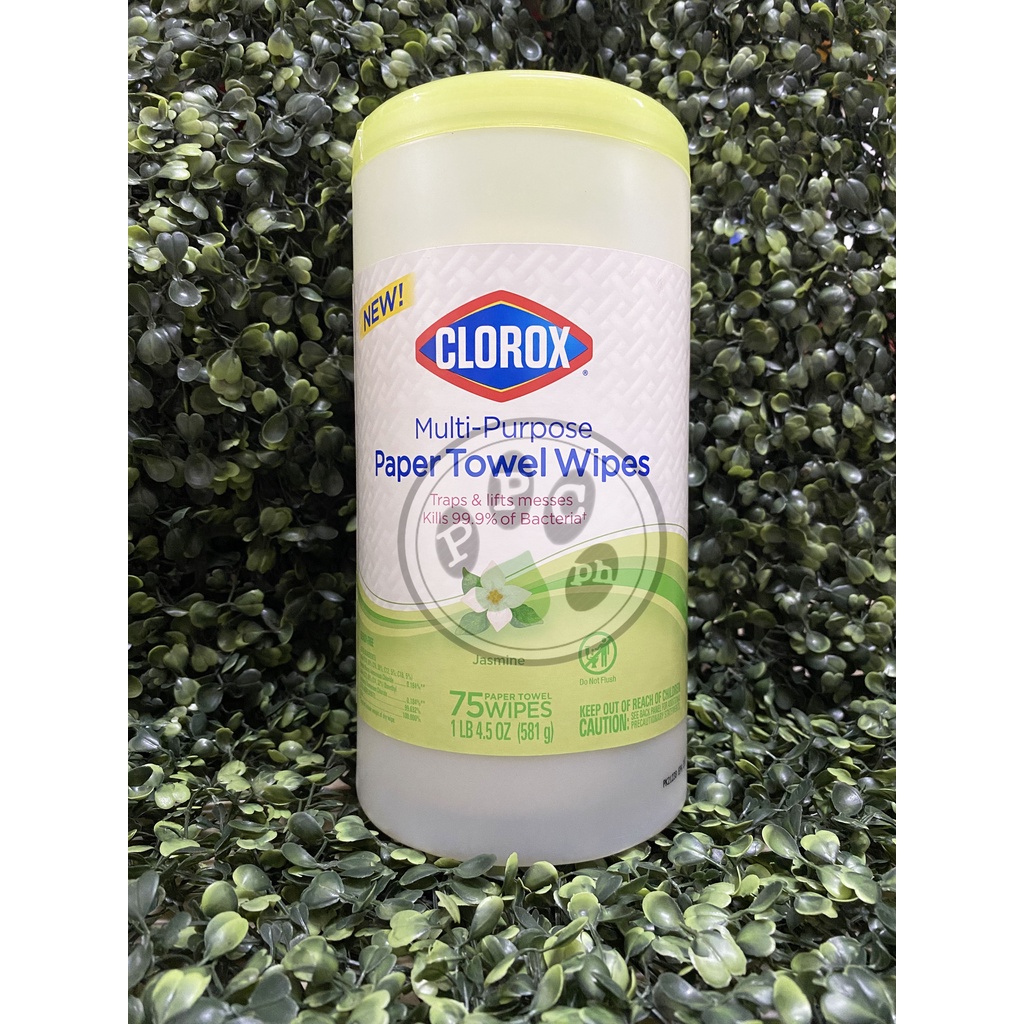 Clorox Multi-Purpose Sanitizing Paper Towel Wipes Jasmine Scent - 75 ...