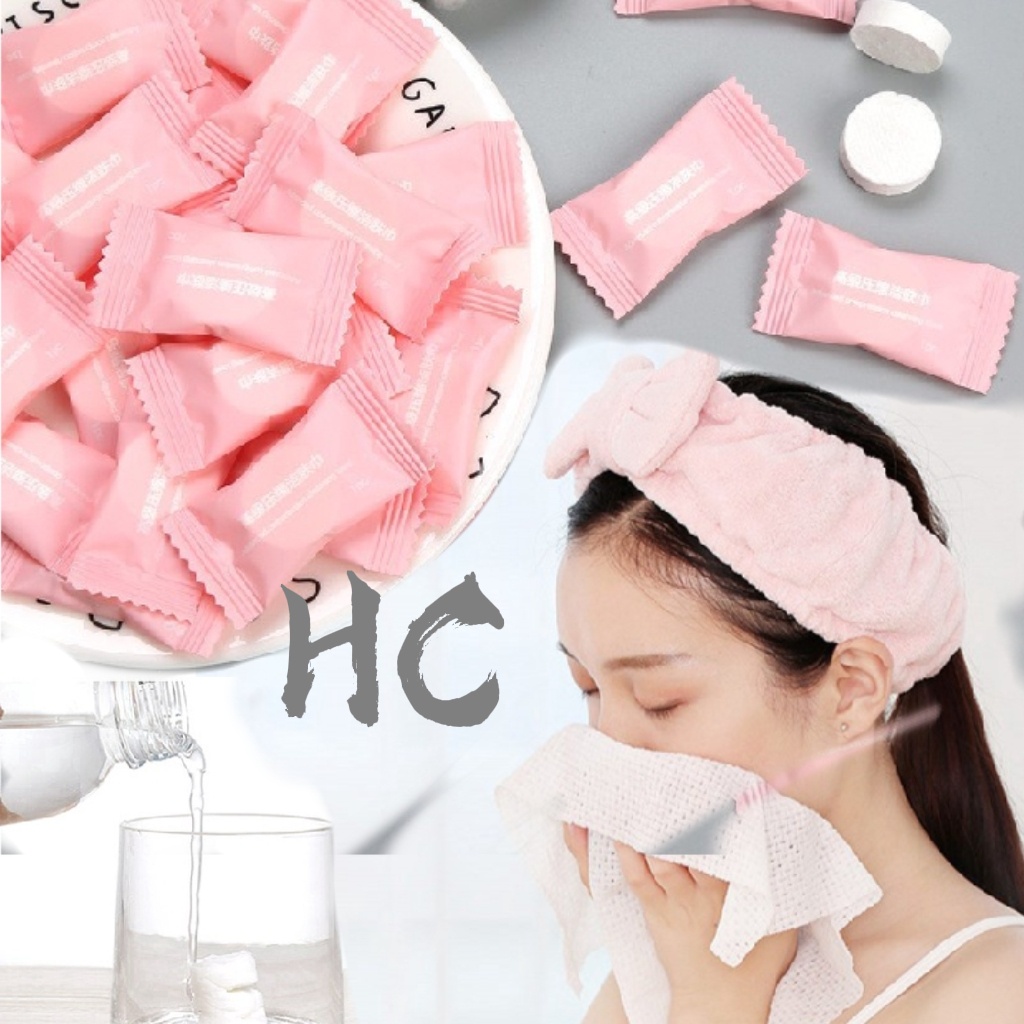 Compressed Towel Disposable Magic Towel Portable Mini Expand | Shopee ...