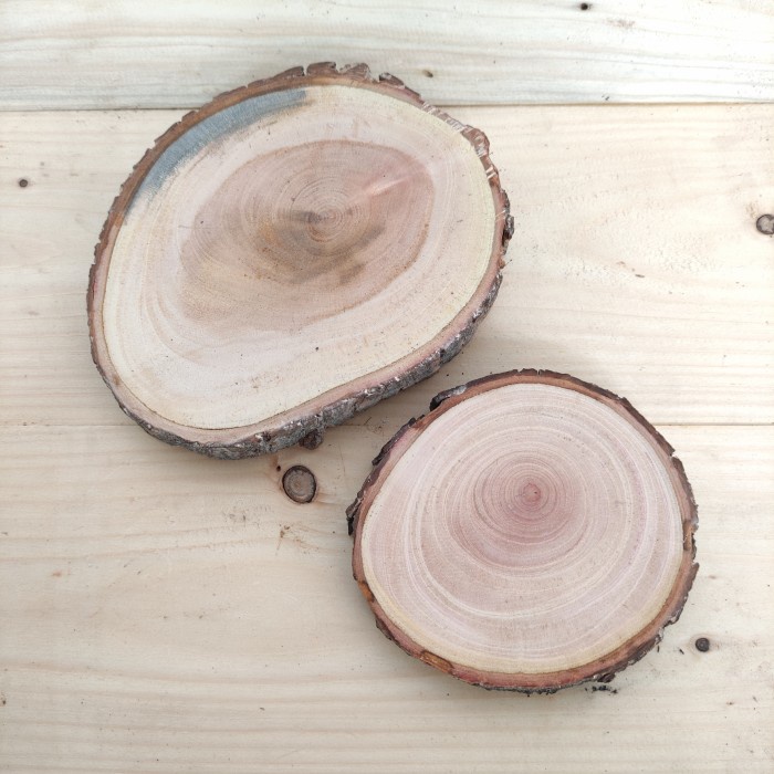 KAYU Wooden Slice/Wooden Placemat - 9-10 Cm | Shopee Philippines