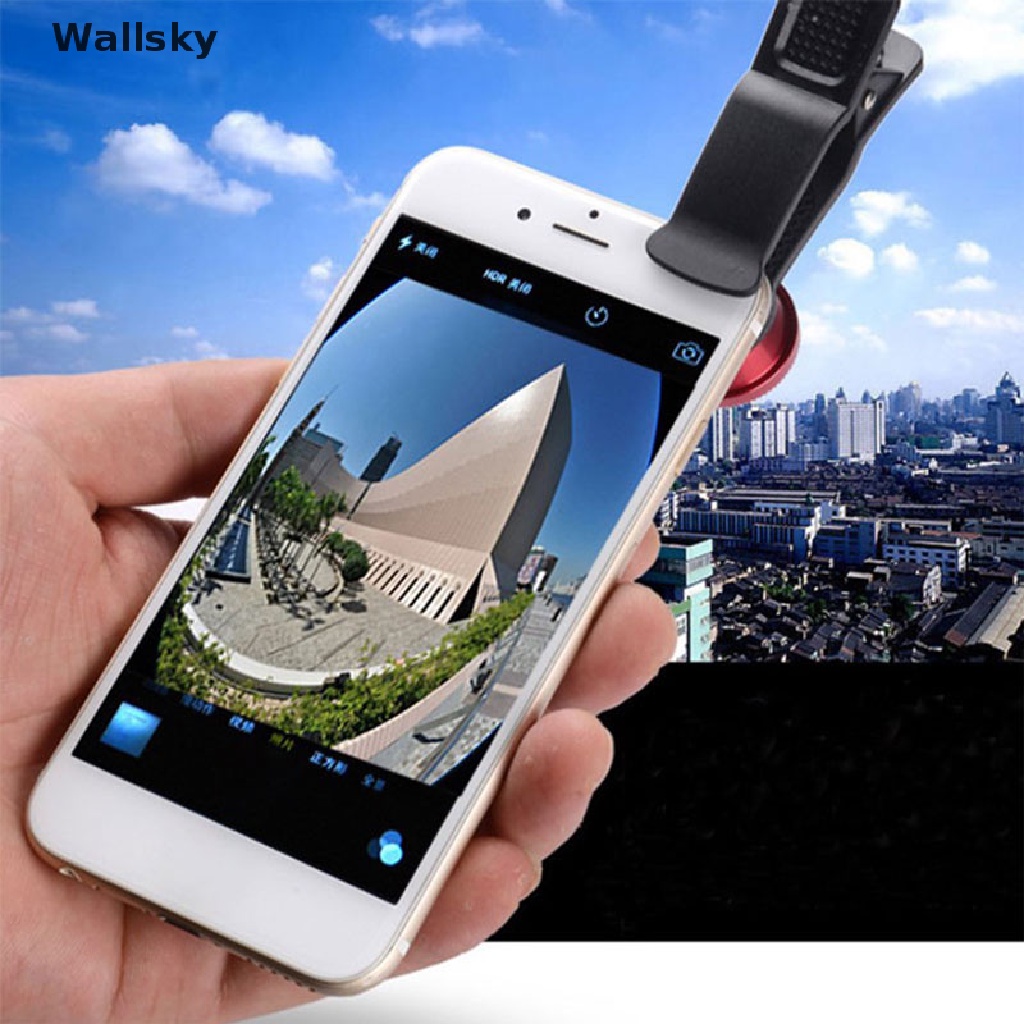 Wallsky> 3In1 Mobile Phone Fish Eye+Wide Angle+Macro Camera Lens For ...