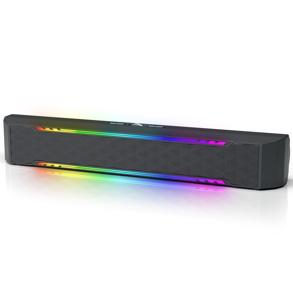 C4 Computer Speakers PC RGB Gaming Sound Bar Portable Wireless ...