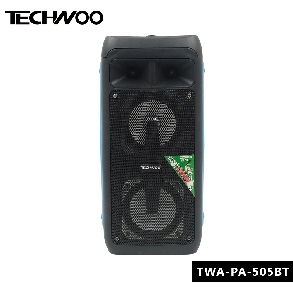 5" Wireless Portable Bluetooth/USB/FM Speaker TECHWOO TWA-PA-505BT ...