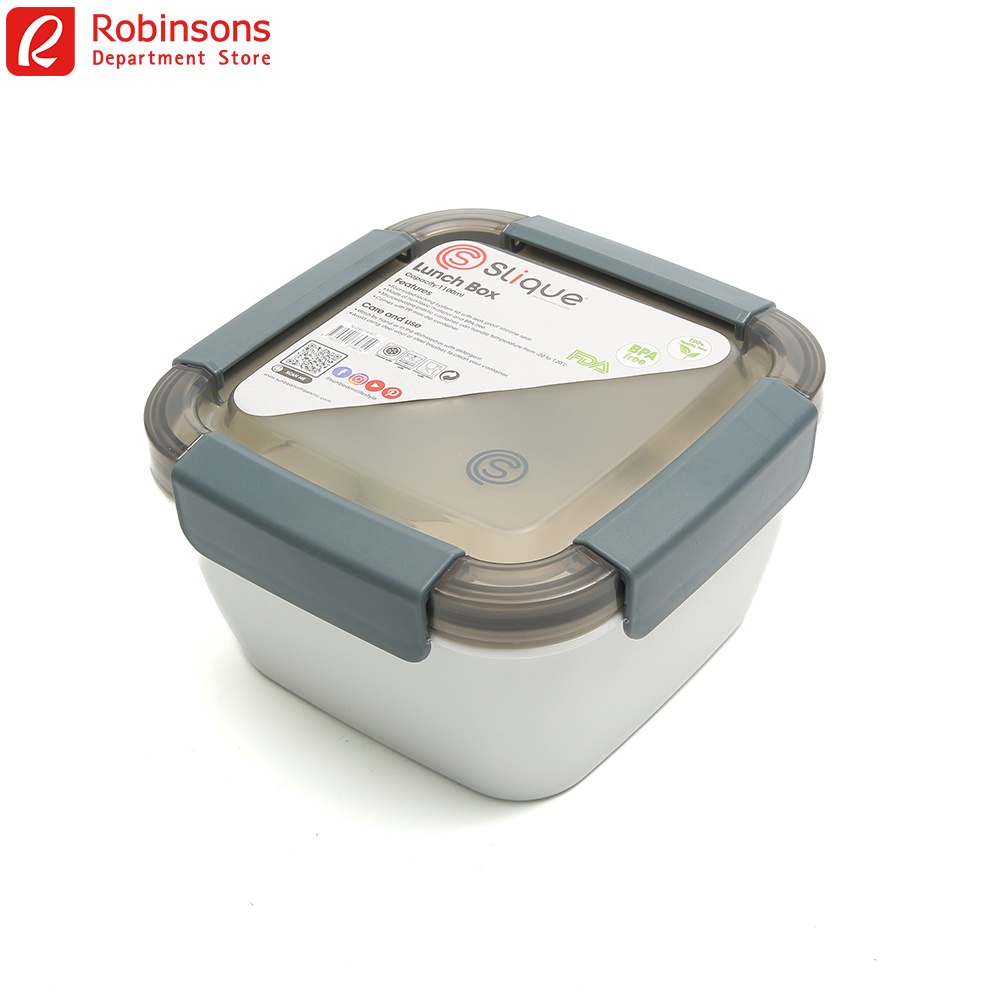 Slique Lunch Box (White) - 1000ml | Shopee Philippines
