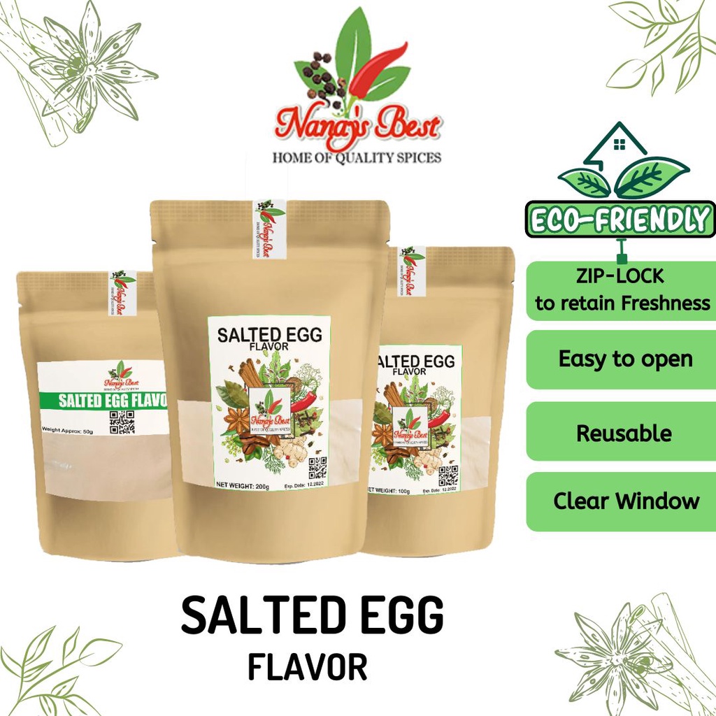 Nanay's Best Salted Egg Flavor 50 Grams | 100 Grams | 200 Grams ...