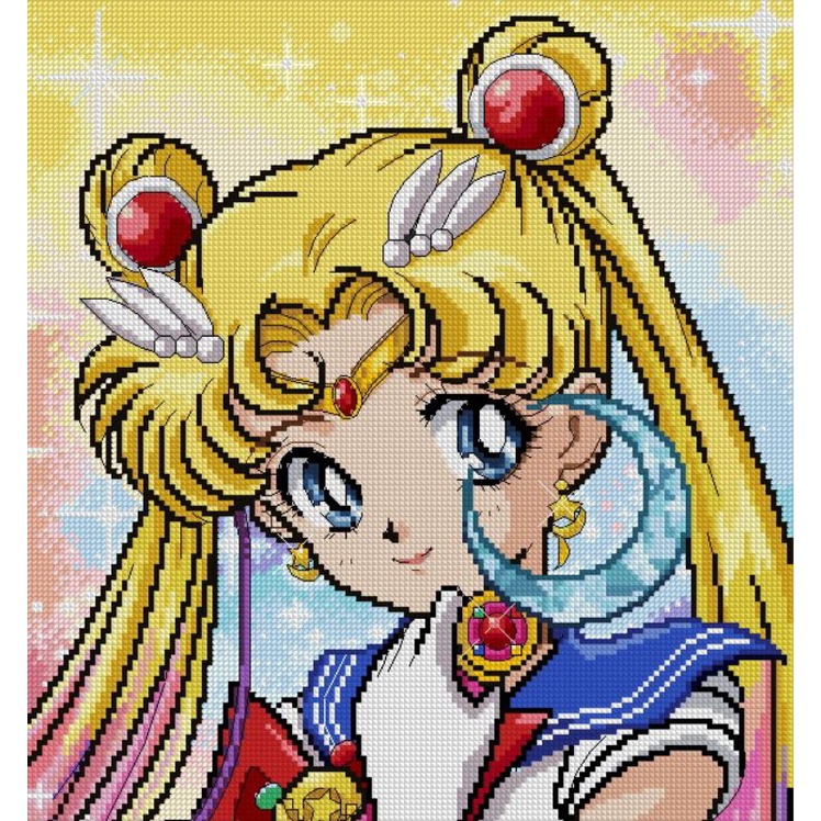 Cross Stitch PATTERN only -Sailor Moon Crystal Moon Scepter -Anime ...