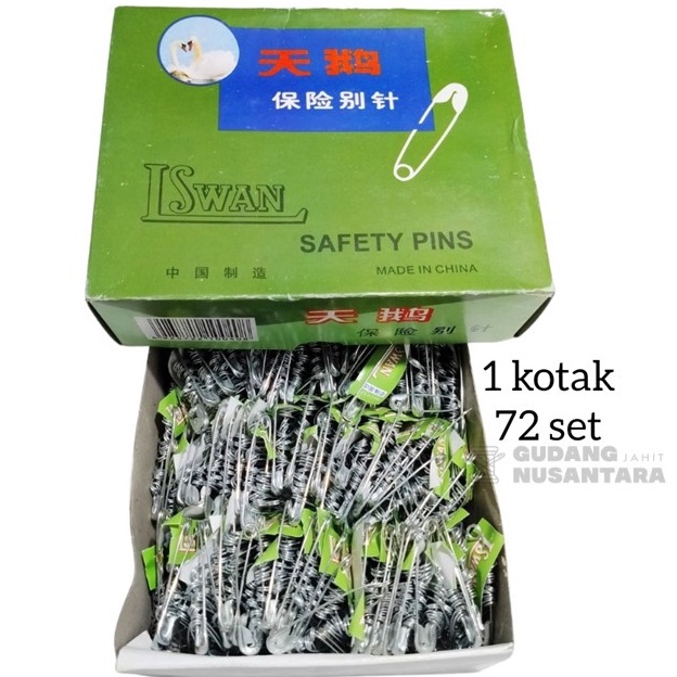 An Safety Pins/Multipurpose Safety Pins/1 Box (72 Sets) | Shopee ...