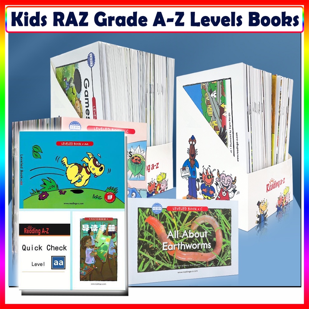 Level - AA RAZ English graded reading material picture book reading aa ...