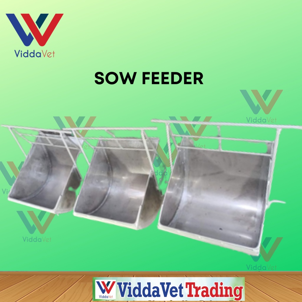1 PIg Sow Feeder w/ free 2 pcs galvanize doorlock | Shopee Philippines