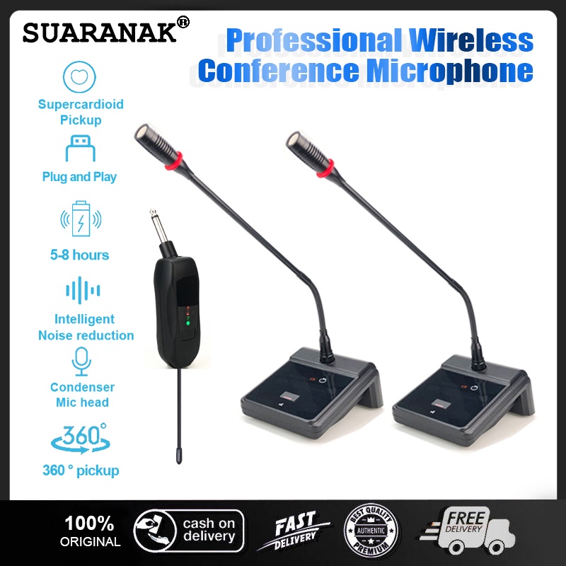 Professional Wireless Conference Microphone Condenser Microphone UHF ...
