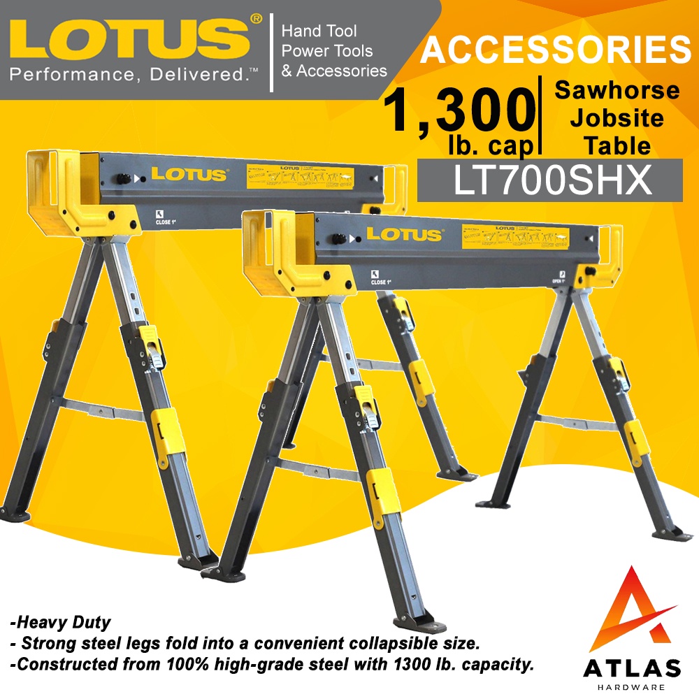 Lotus SawHorse /Jobsite Table LT700SHX SOLD/PC or PAIR - Tool ...