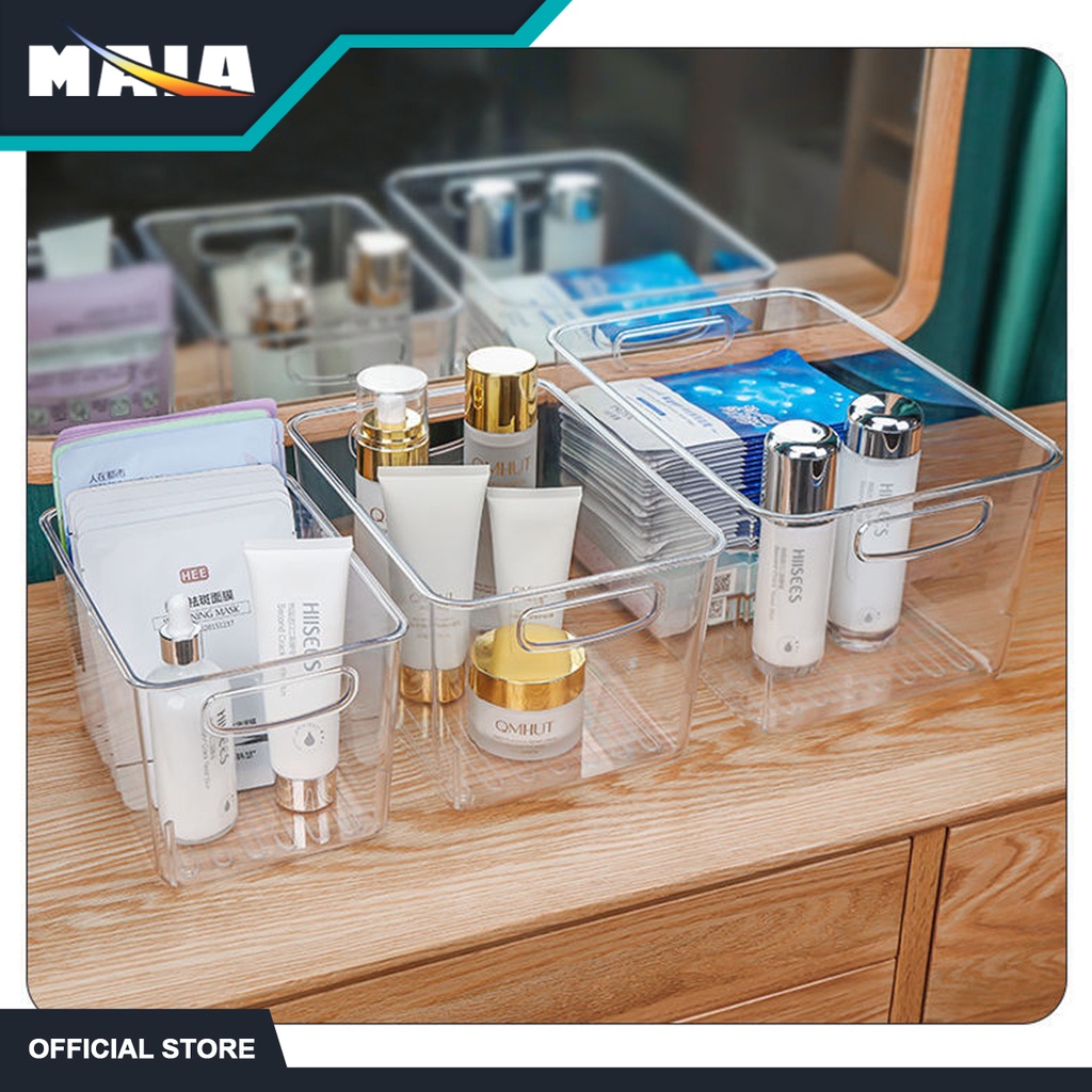 MAIA Transparent Portable Mask Storage Box Cosmetic Shelf Skin Care ...