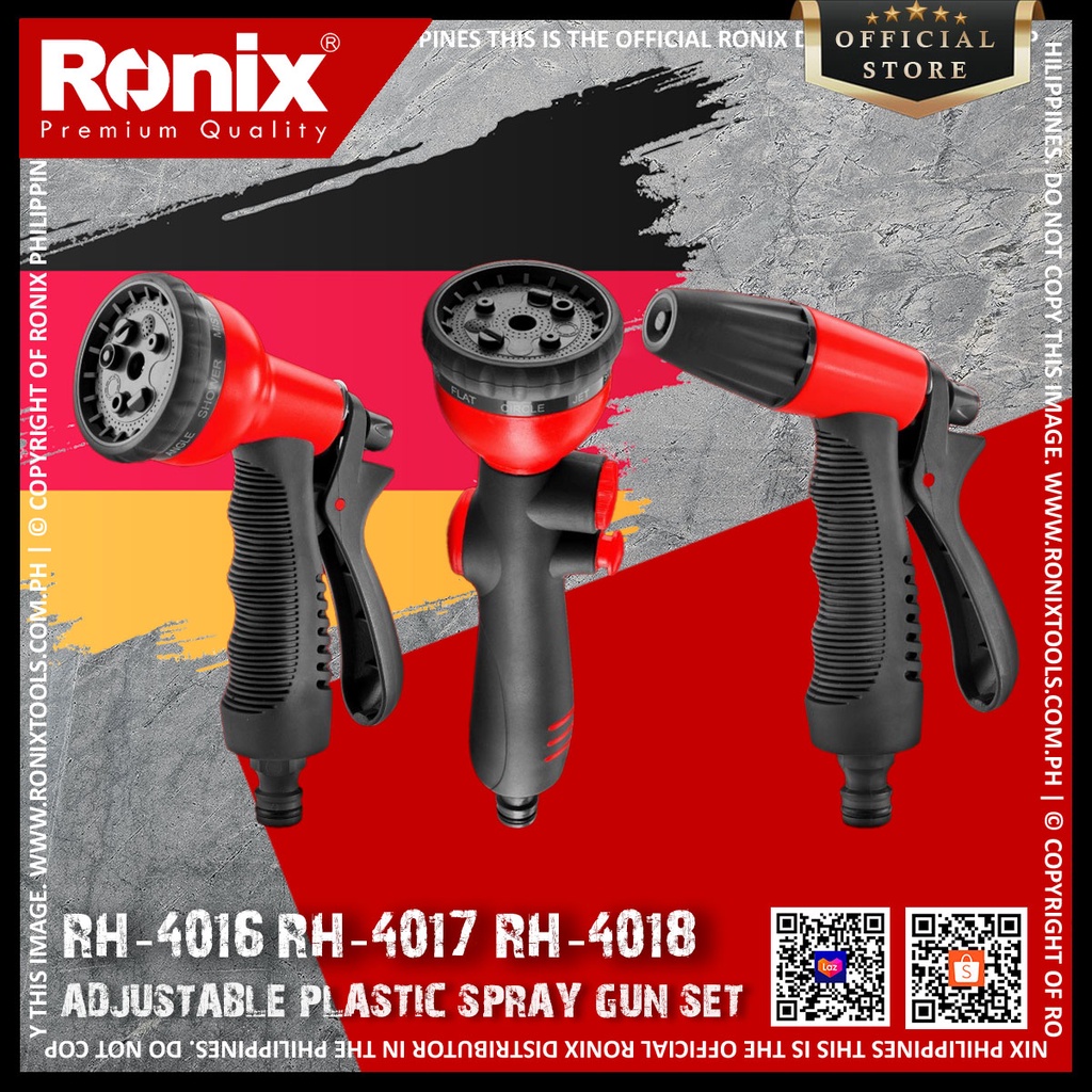 Ronix RH-4016/ RH-4017 / RH-4018 / Garden Garage Water Spray Gun ...