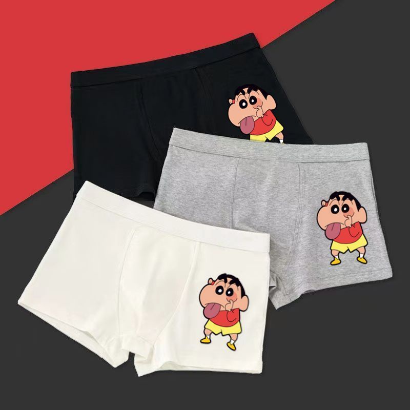 Men Underwear L-3XL Crayon Shin-Chan New Cute Cartoon Pattern Funny ...