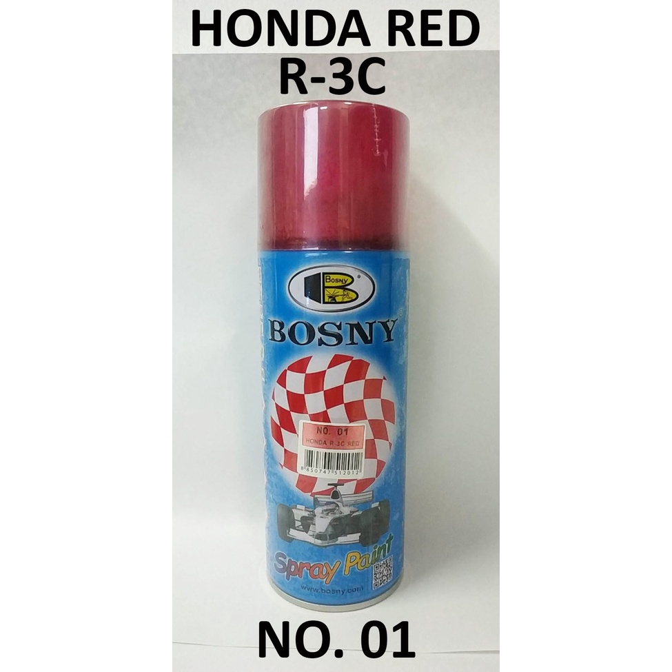 ORIGINAL BOSNY SPRAY PAINT HONDA RED NO. 01 R-3C ...