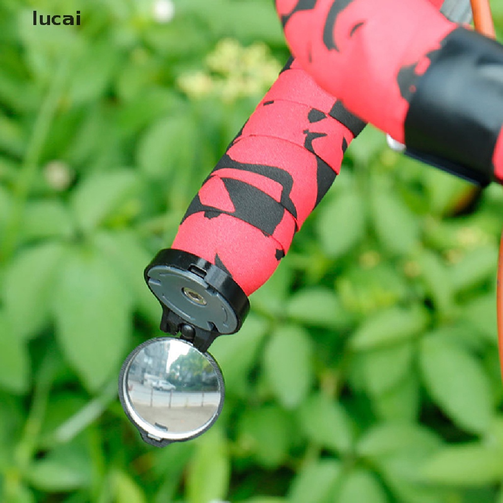 lucai Bicycle Handlebar End Side Drop Bar Rear View Convex Mirror Back ...