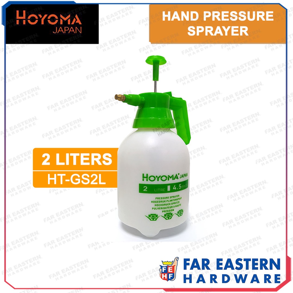 HOYOMA Hand Pressure Garden Water Sprayer 2L HT-GS2L HYVAR | Shopee ...