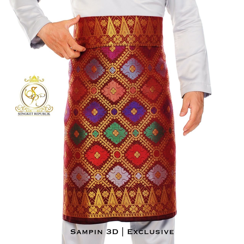 Sampin Tenun 3D Exclusive (2.25 Meter X 36 Inch) (w) | Shopee Philippines