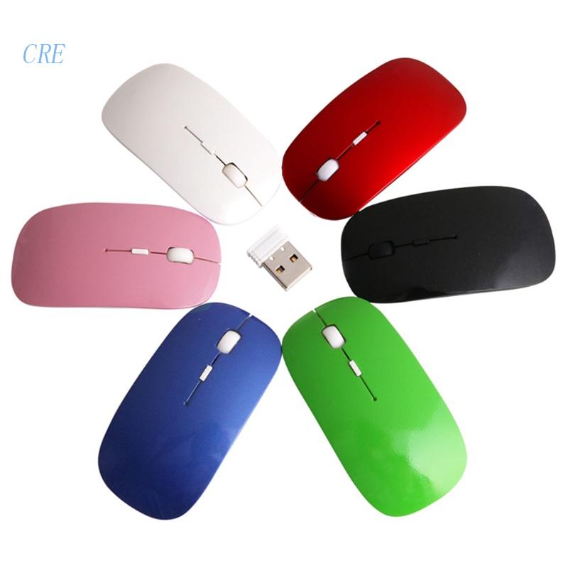CRE 2.4GHz Wireless Ultra Thin Optical Scroll Mouse/Mice +USB Receiver ...