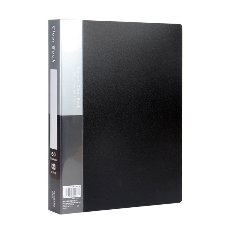 BENGE Office data display book plastic file folder with pocket Clear ...