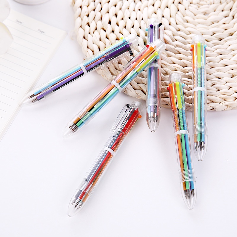 6in1 multi colored pen ball pen highlighter pen | Shopee Philippines