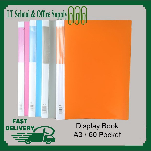 BENGE Office data display book plastic file folder with pocket Clear ...
