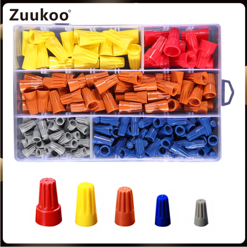 220pcs Electrical Wire Connectors Screw Terminals with Spring Insert ...
