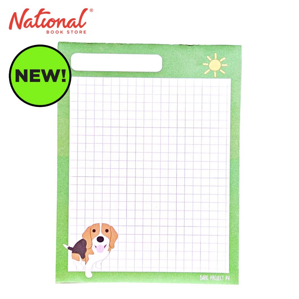 Notepad 4x5.25 inches Green 50 Leaves Pup Art Beagle - Office & School ...