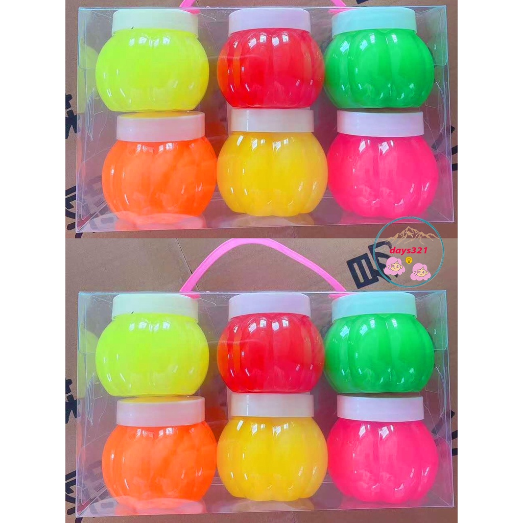 Slime pumpkin charm 3 types squishy magic Slime slam toy | Shopee ...