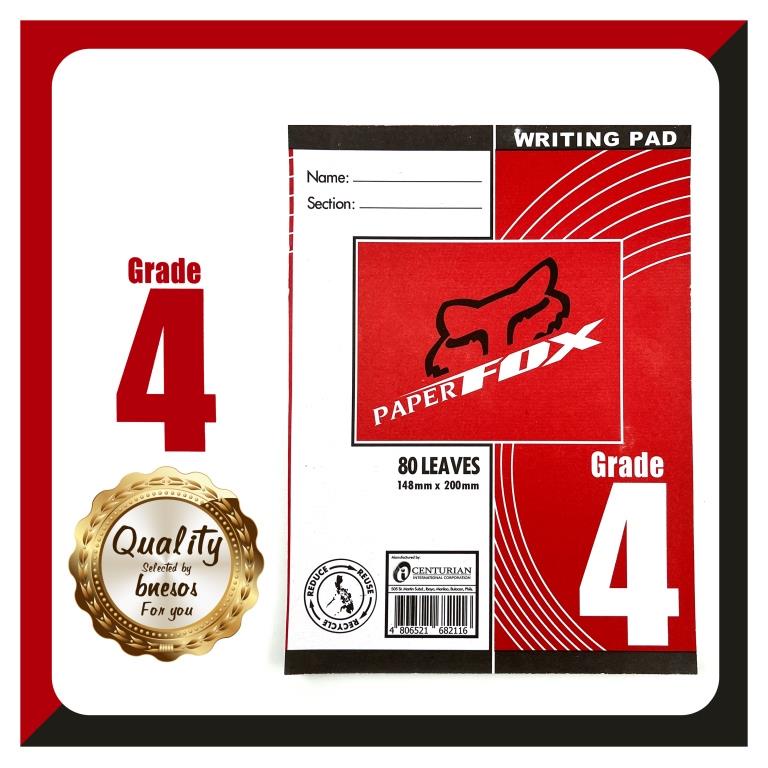 bnesos Stationary School Supplies Paperfox Writing Pad Quiz Pad ...