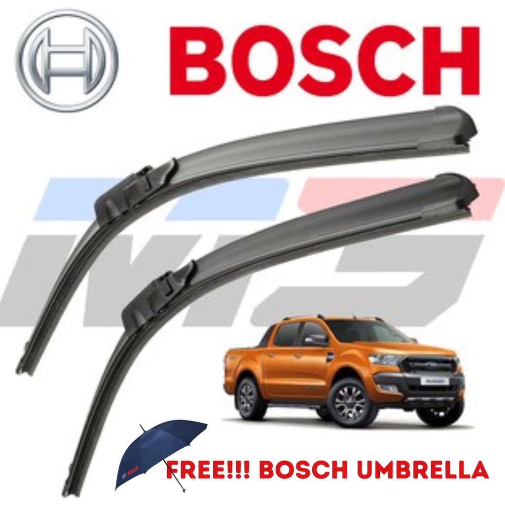 Bosch Aerotwin Wiper Set Ford Everest / Ranger 2015 - Present (Vehicle Specific) with free ...
