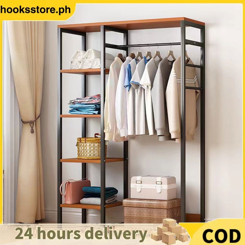 COD Hanging Wardrobe Organizer Clothes Rack Cabinet Wardrobe Open ...
