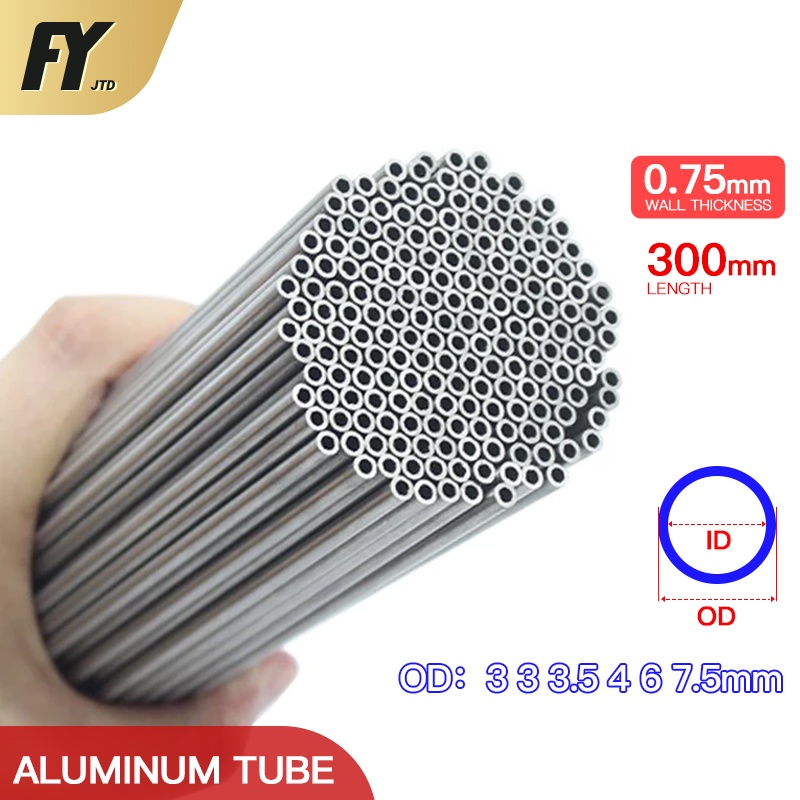 FUYI aluminum tube 0.75mm wall thickness 300mm length 30pcs High ...