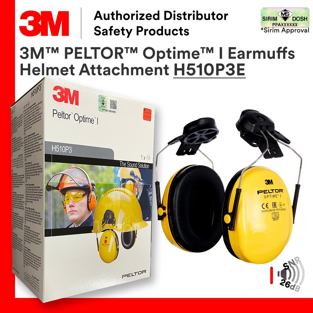 3M H510P3E Peltor Optime Earmuff / DOSH SIRIM Approved H6P3E ...