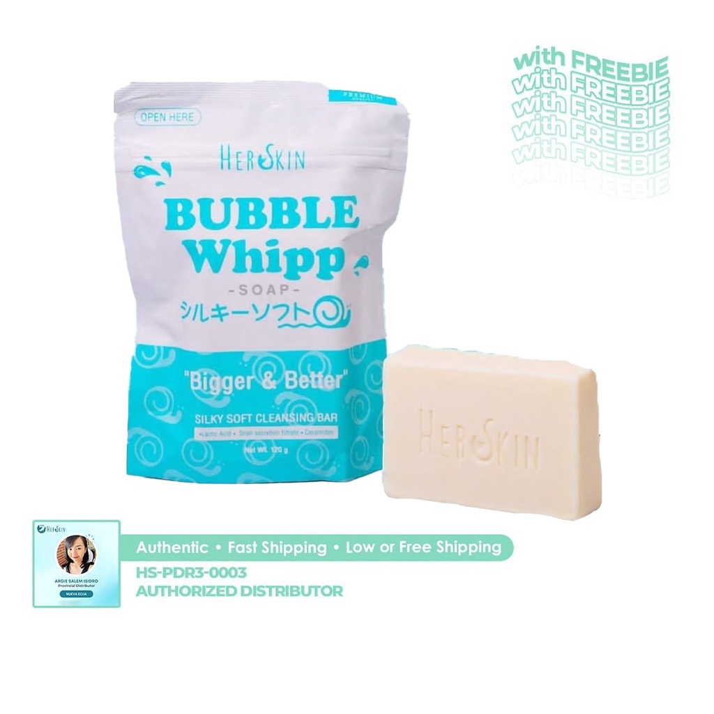 AOS HER SKIN Bubble Whipp Soap Bigger and Better (2 bars) 120g | For a ...