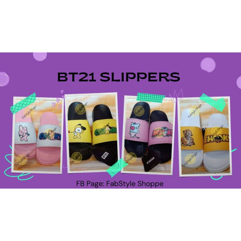 ORIGINAL BT21 SLIPPERS | Shopee Philippines
