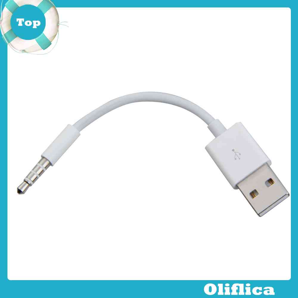 Charger Data USB 3.5mm Sync Audio Cable for iPod Shuffle 3rd 4th Gen ...