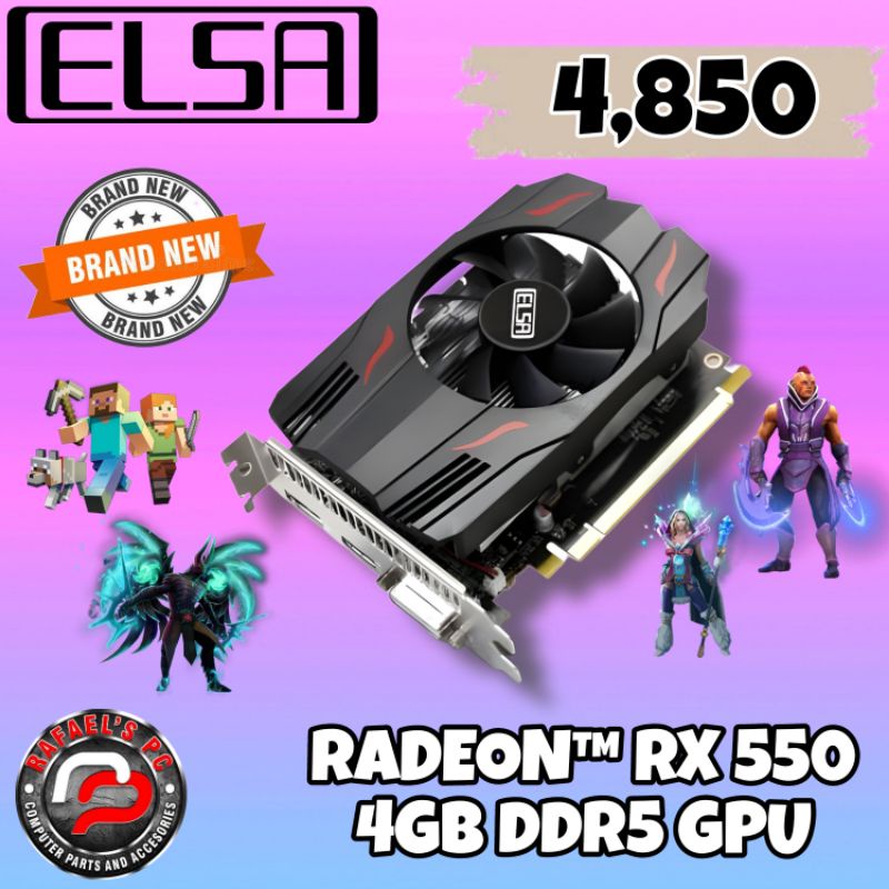 RADEON RX 550 4GB DDR5 GRAPHICS CARD | Shopee Philippines