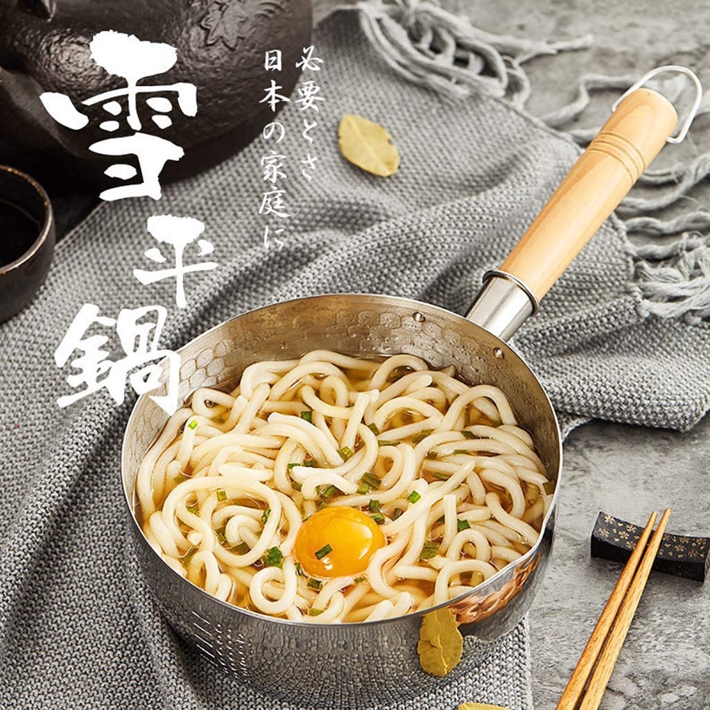 Stainless Steel Saucepan Yukihira Sauce Pan with Wood Handle ...