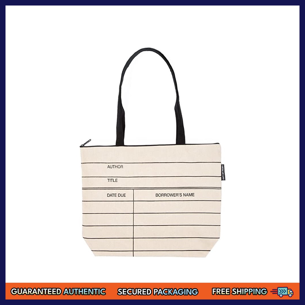 Print Library Card Market Tote Bag | Shopee Philippines