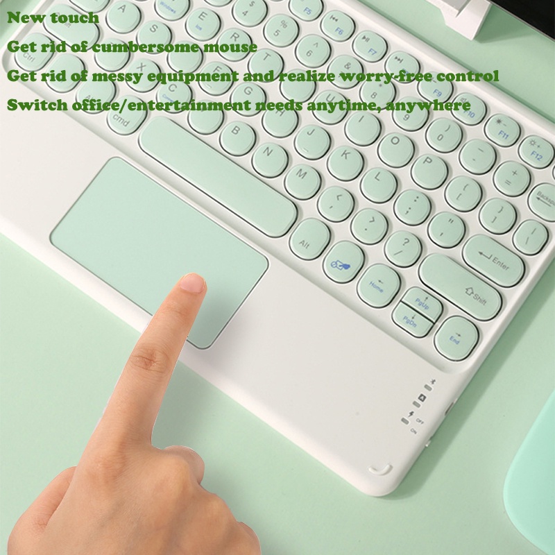 Touch backlit keyboard Wireless Bluetooth keyboard Suitable for tablets ...