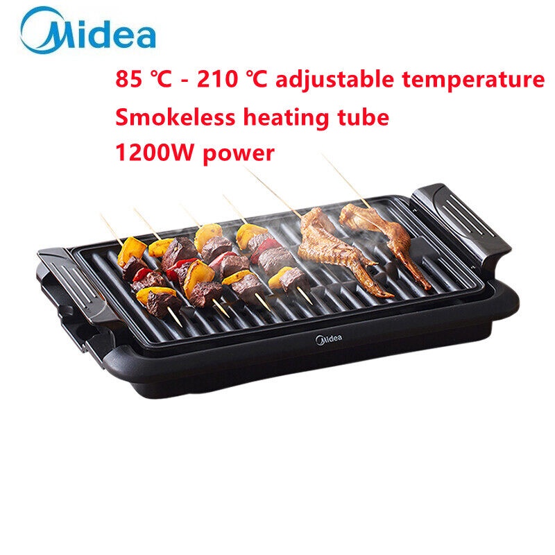 Midea JK4025P101 Household Smokeless Electric Grill Indoor Electric ...