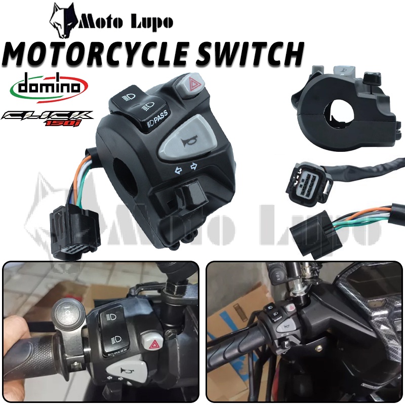 Motorcycle Handle Switch With Hazard Light Suitable For Honda Click ...