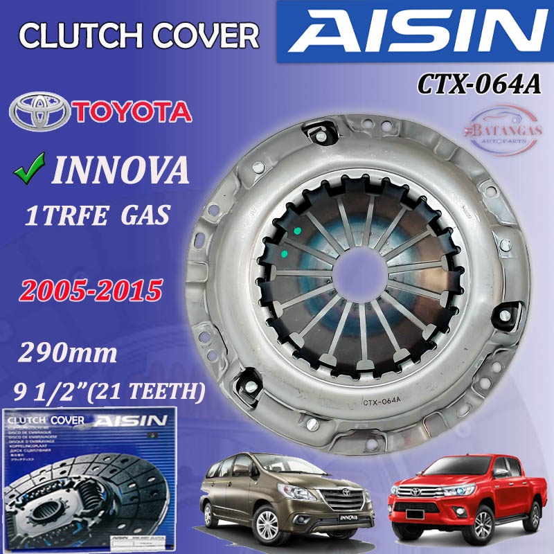 AISIN CLUTCH COVER TOYOTA INNOVA 1TRFE GAS 2005-20015 CTX-064A | Shopee ...