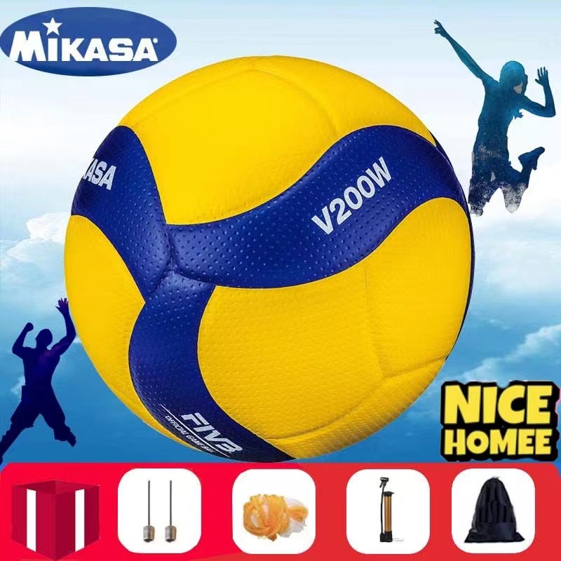 Official Original Mikasa V200W volleyball ball Competition Training Soft PU leather Volleyball ...