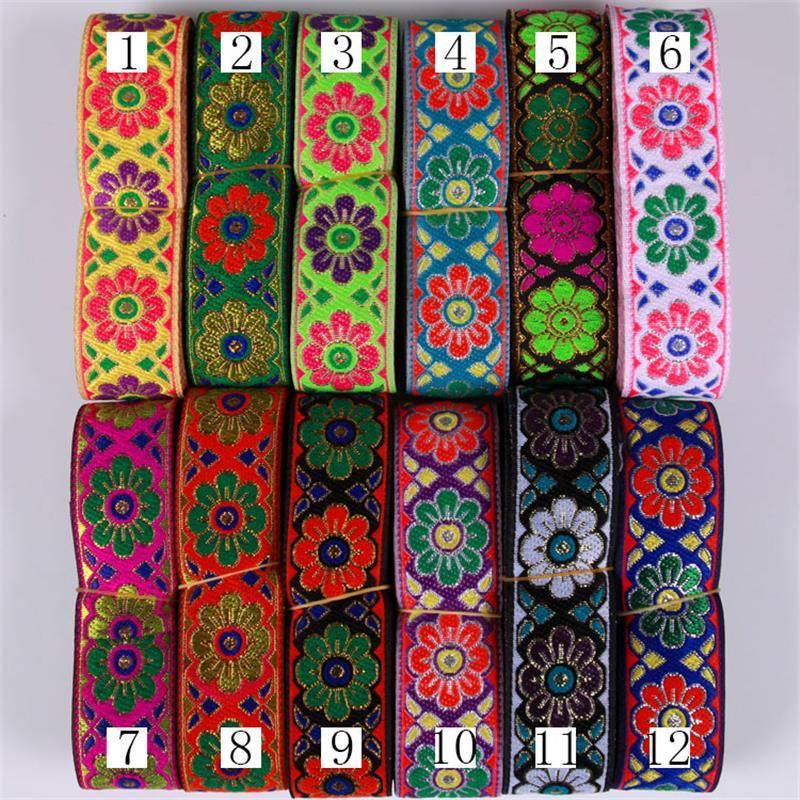 7m Length 3.3cm Wide Minority Ethnic Clothing Lace Accessories ...