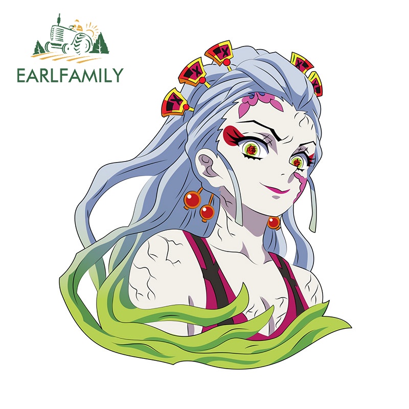 EARLFAMILY 13cm x 11.6cm for Demon Slayer Daki Car Sticker Personality ...