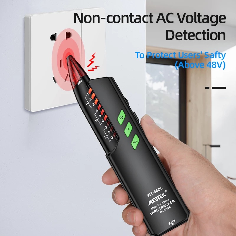 Mestek Wt 58dl Network Cable Tester Wire Tracker Line Finder Telephone