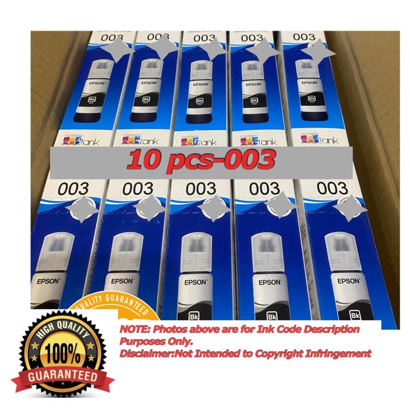 003 Ink Refill Compatible for Printers L3210 L3250 L3150 L5190 L529 ...